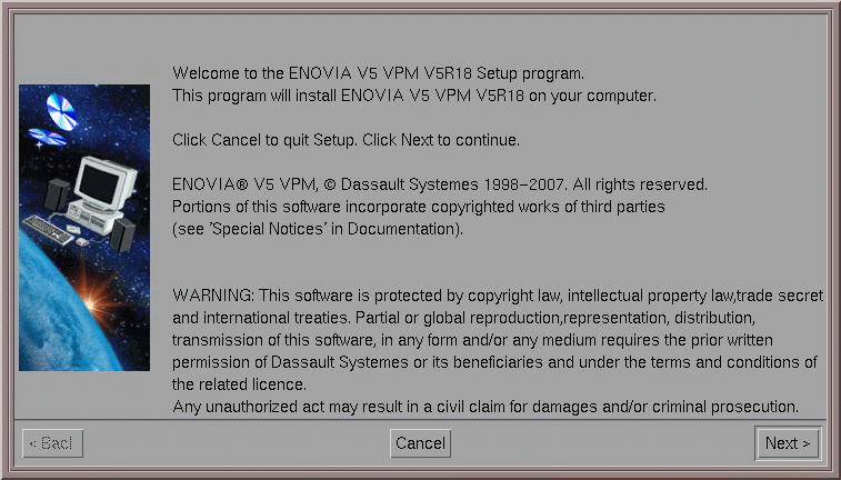 Installing the ENOVIA VPM Product Editor on UNIX