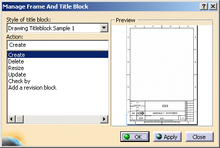 Creating a Frame and a Title Block