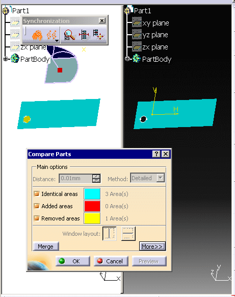 Comparing Parts with the Detailed Method
