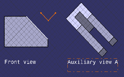 Creating a Section/Auxiliary View
